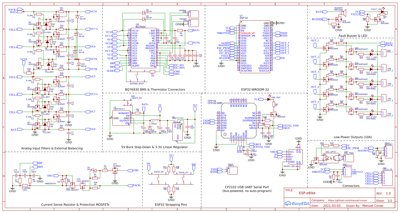 ESP-eBike - Platform for creating and sharing projects - OSHWLab