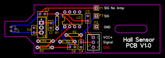 Hall Sensor Circuit Schematic - OSHWLab