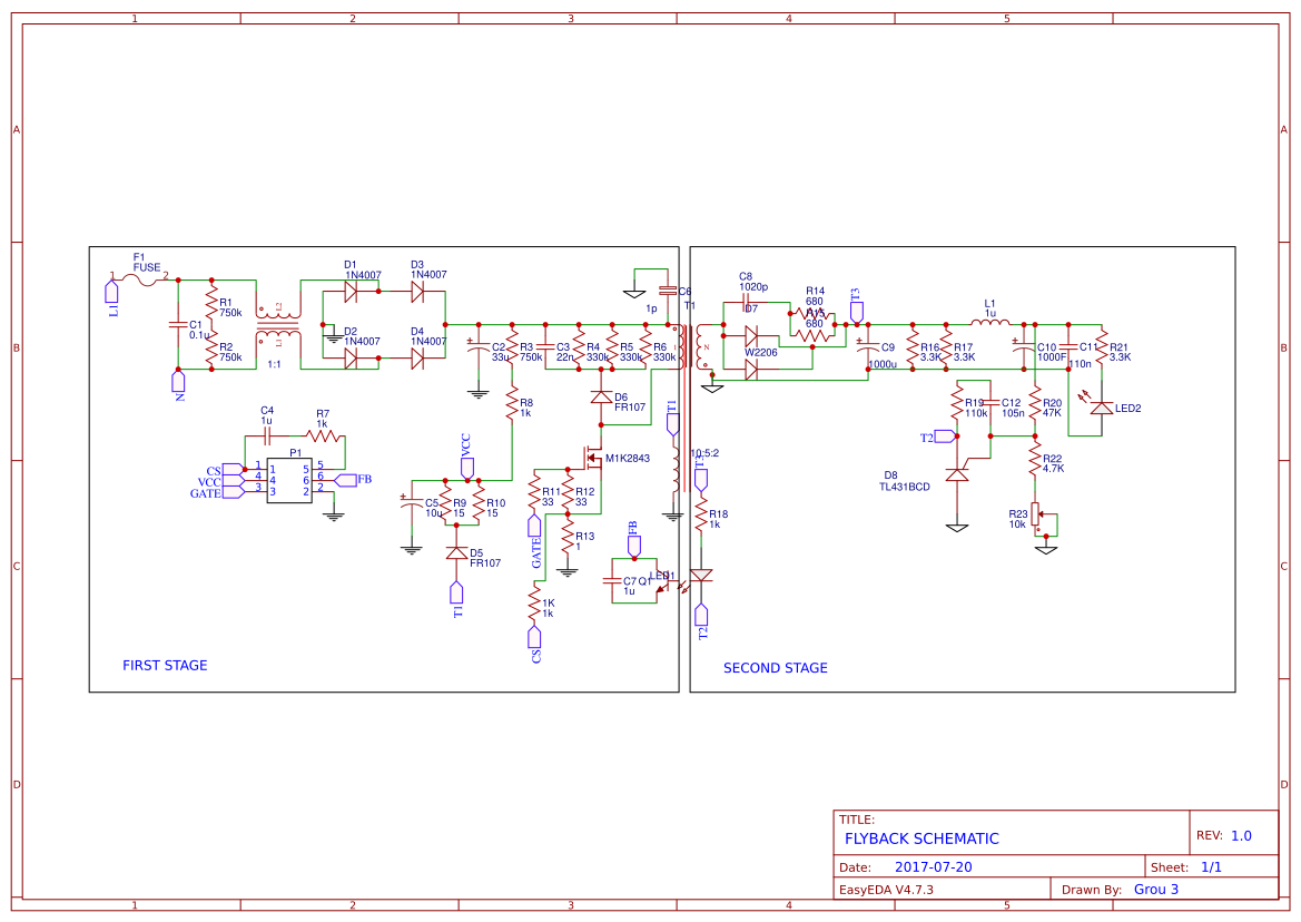 FLYBACK - EasyEDA open source hardware lab