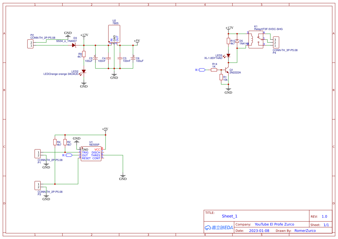 NE555 Temporizador Biestable - OSHWLab