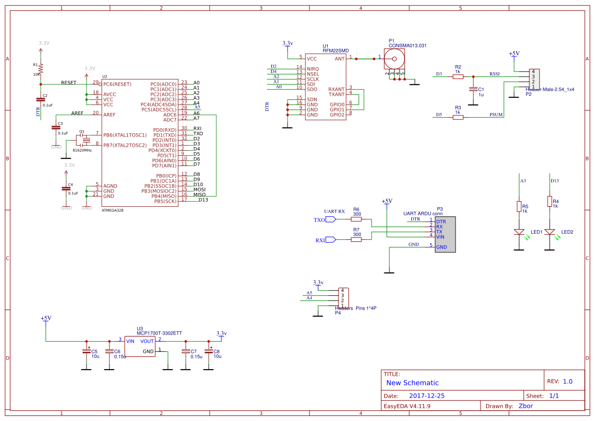 OpenLRS RX 1 - EasyEDA open source hardware lab