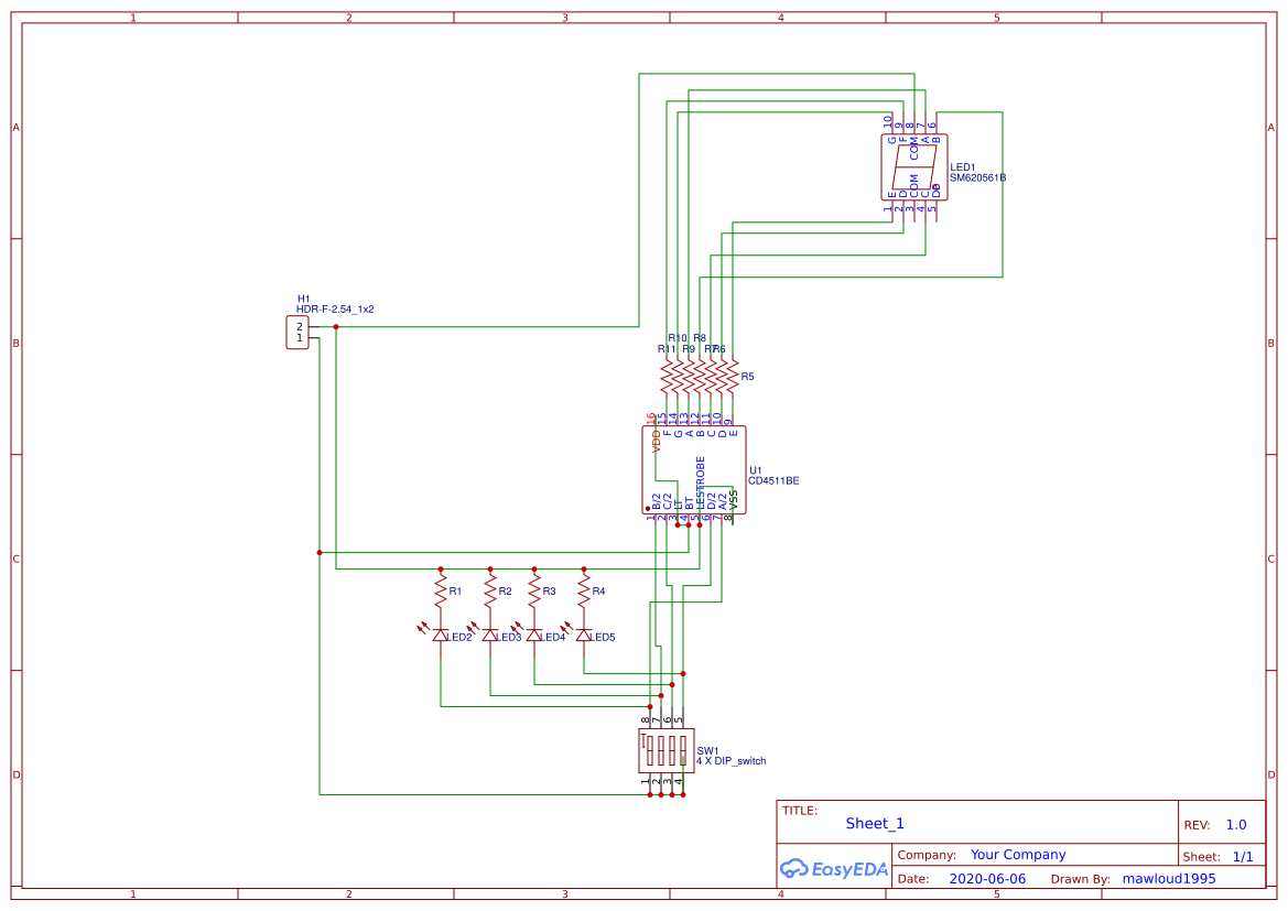 dcb to 7 segment - Platform for creating and sharing projects - OSHWLab