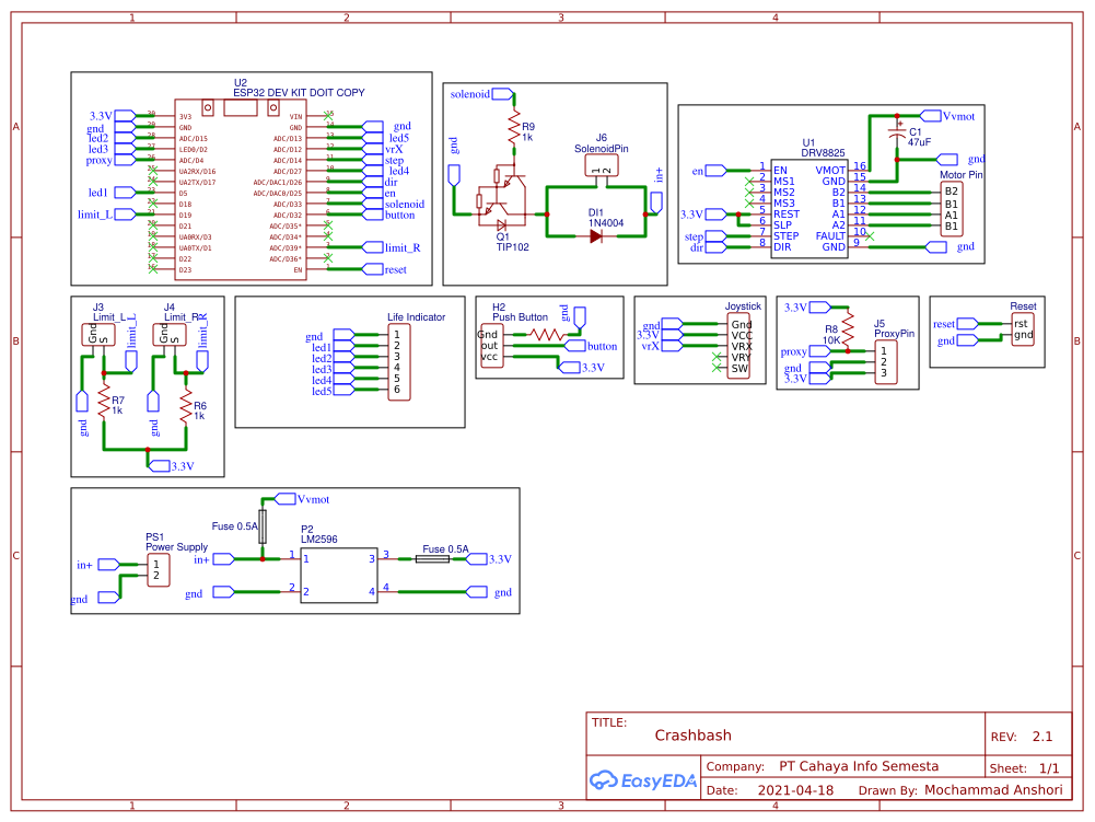 Crash Bash Gamepad Easyeda Open Source Hardware Lab
