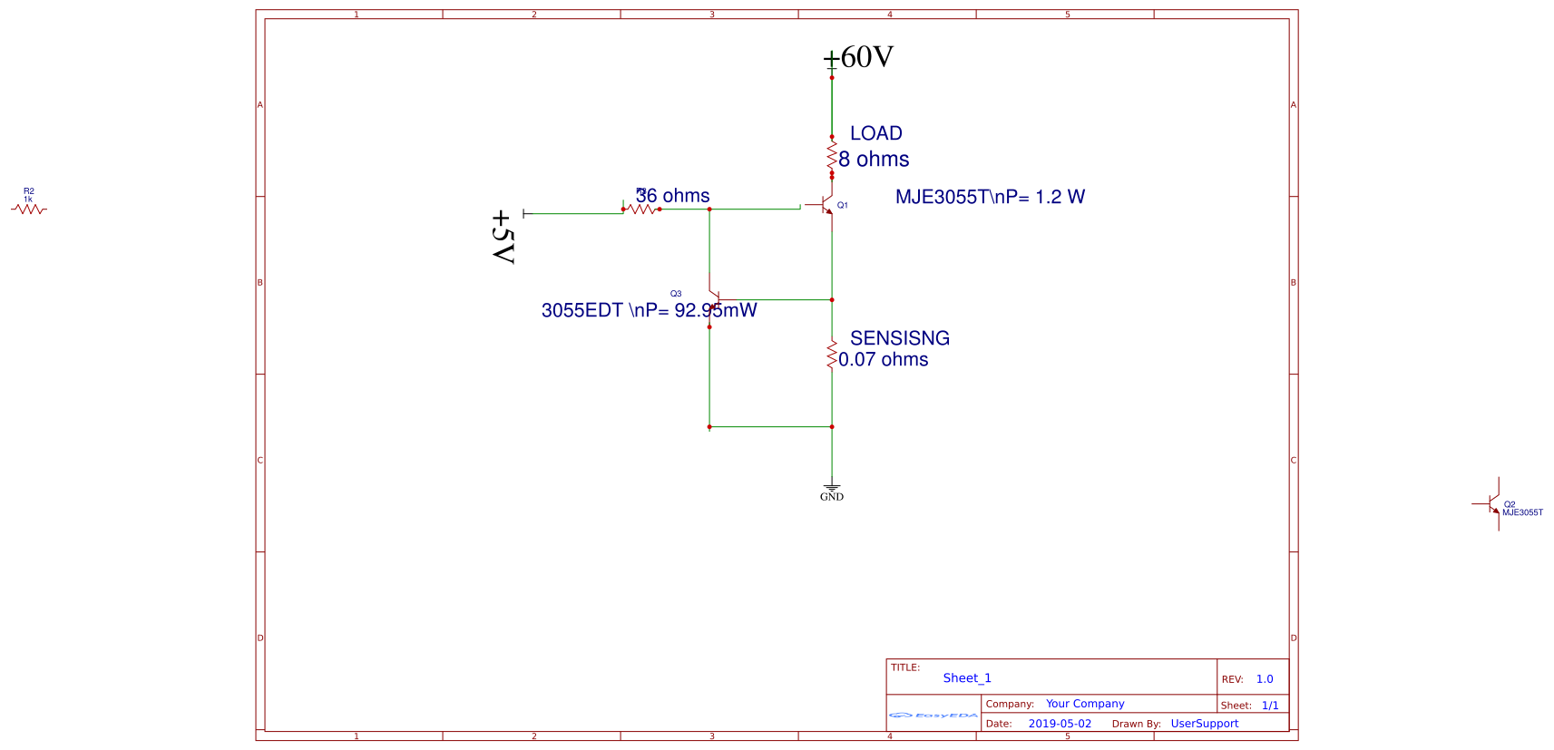 current sensing circuit 2 - OSHWLab
