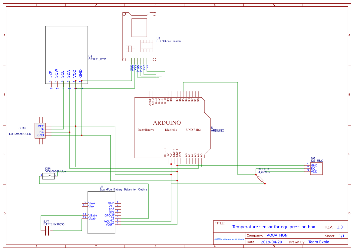 Equipression-simple-temp-sensor-Aquathon - Platform for creating and sharing projects - OSHWLab