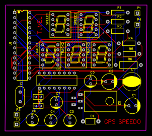 GPS Speedo - EasyEDA open source hardware lab