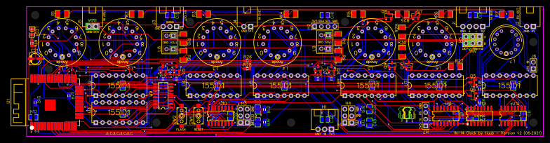 NixieClock v1 - EasyEDA open source hardware lab