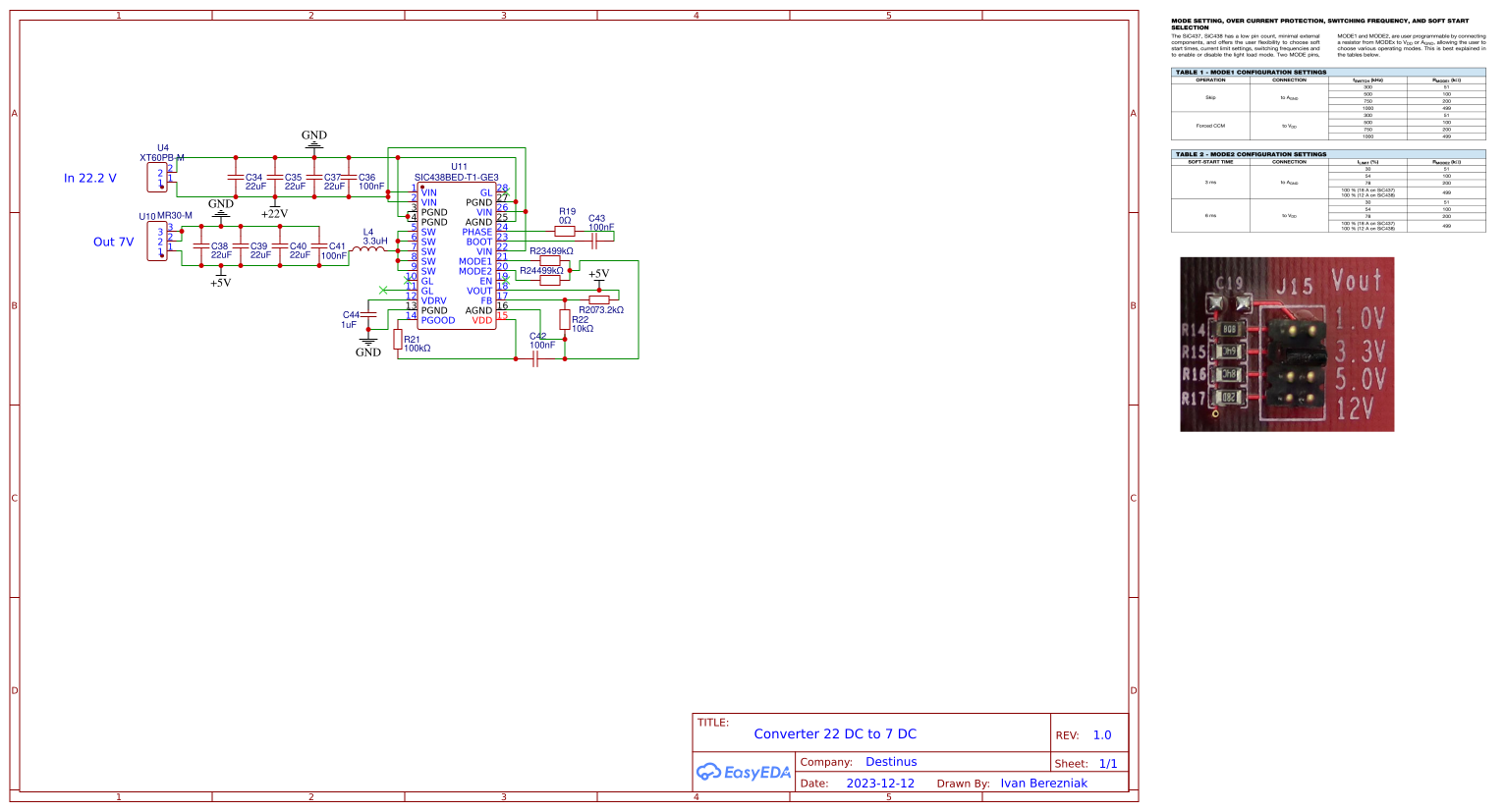 22 DC to 7 DC for Servo - OSHWLab