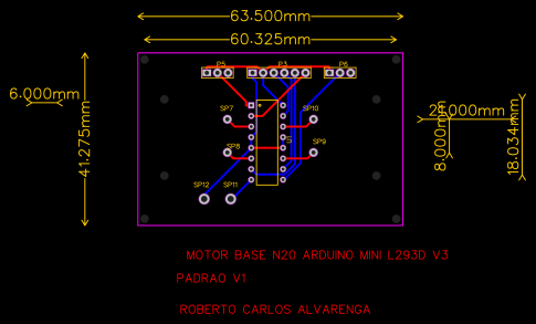 MOTOR BASE N20 ARDUINO MINI L293D V3 - EasyEDA open source hardware lab