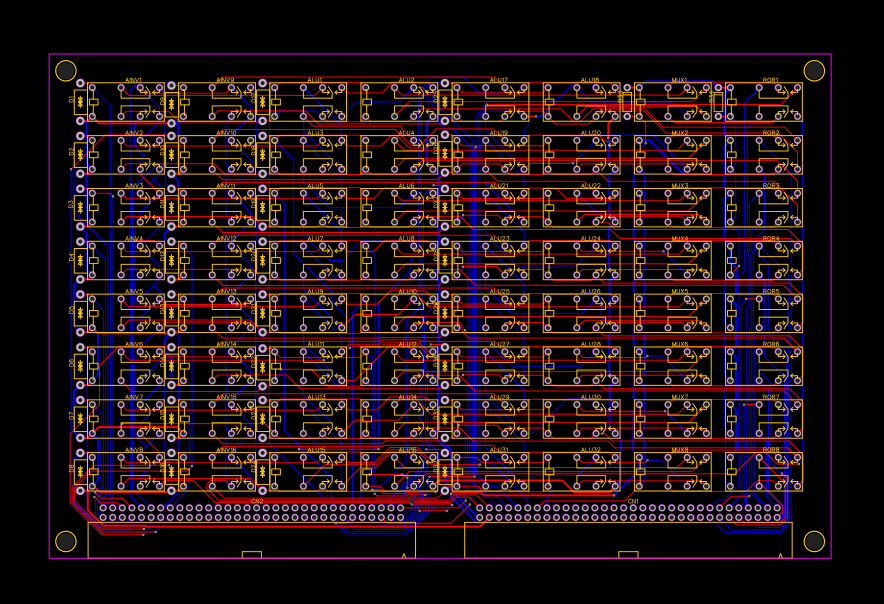 16 Bit Relay Computer - EasyEDA open source hardware lab