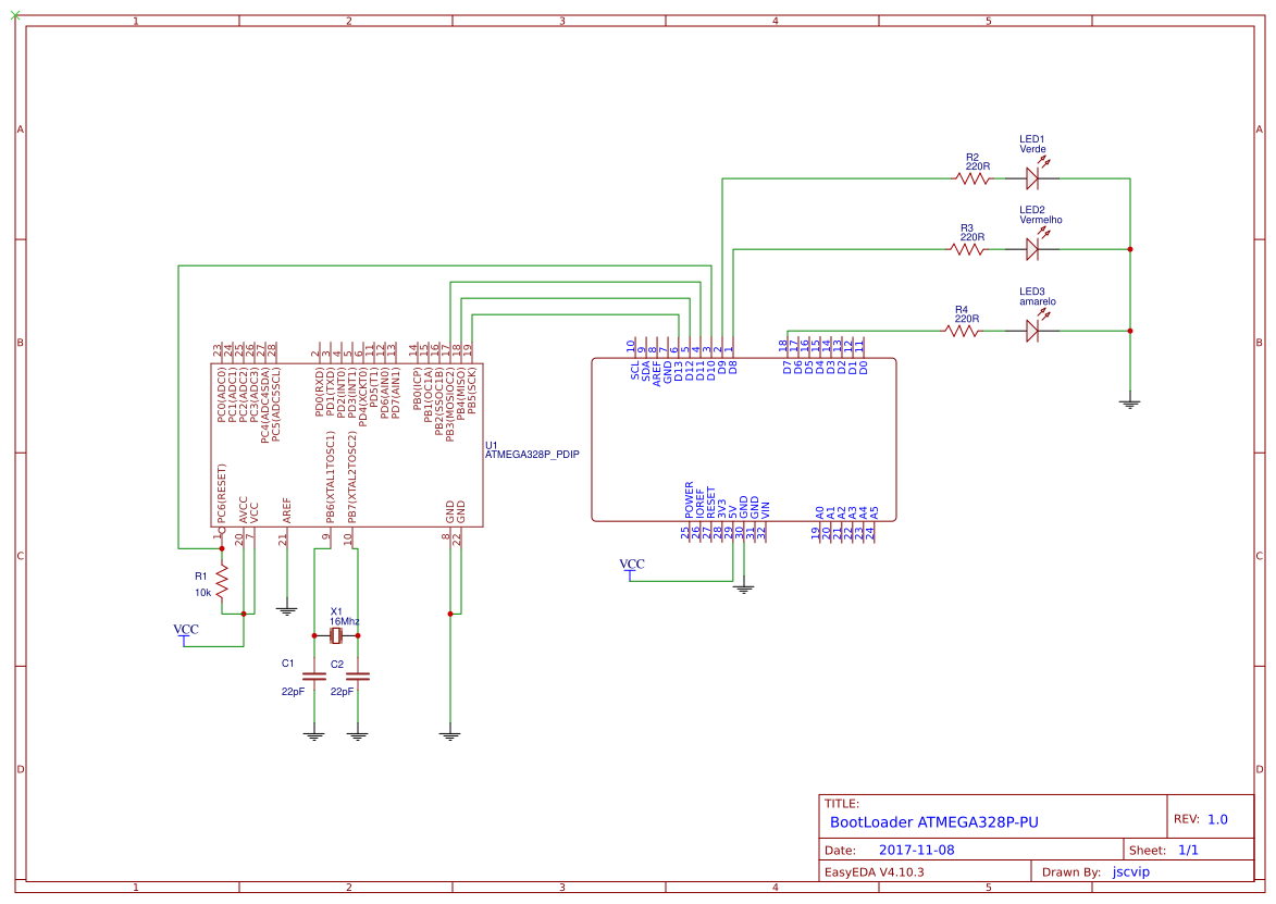 Boot Loader Atmega328p-pu - OSHWLab