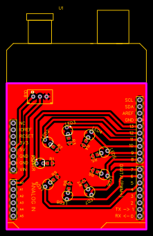 Arduino Uno RGB LED Shield - OSHWLab