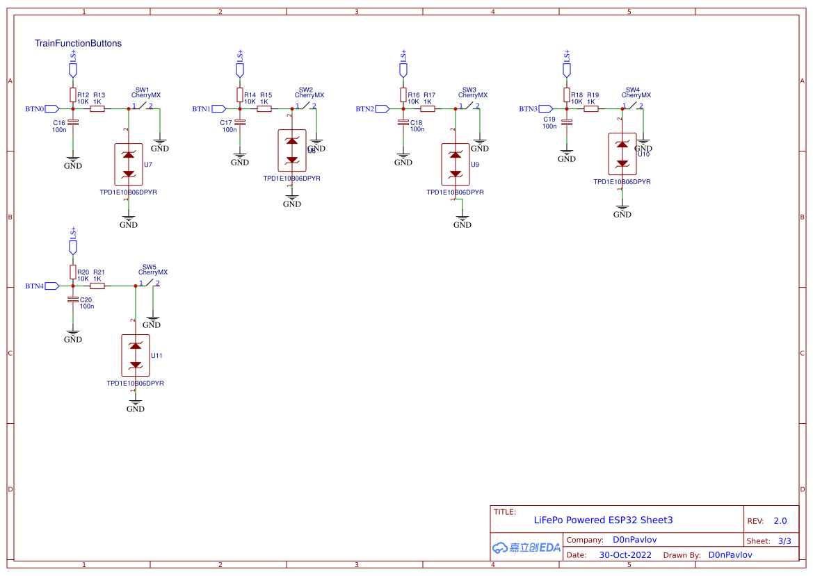 LiFePO4 Powered ESP32 - EasyEDA open source hardware lab