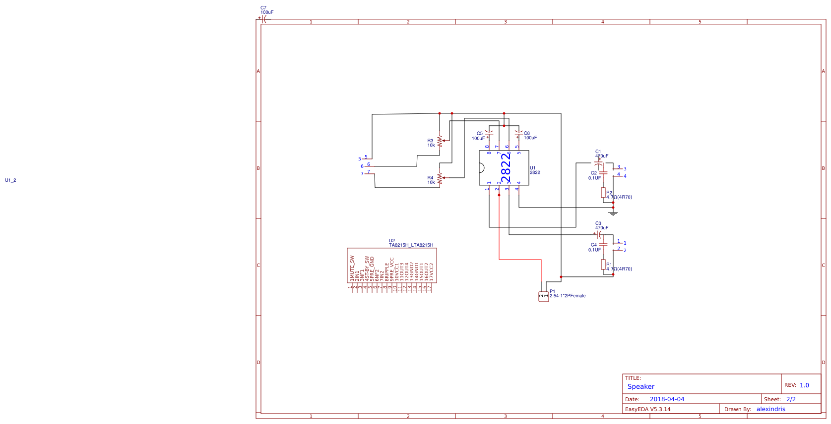 Electronics Eq. Project - EasyEDA open source hardware lab