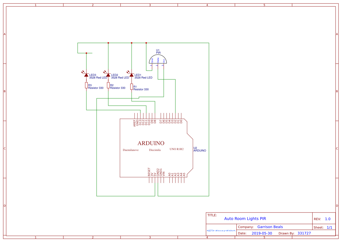 PIR 'Auto-Room' light - OSHWLab