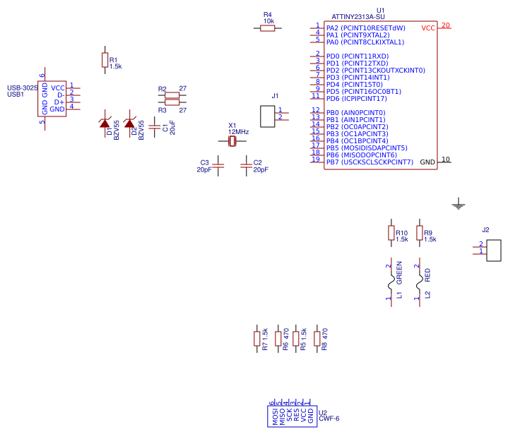 USBtiny modern - EasyEDA open source hardware lab