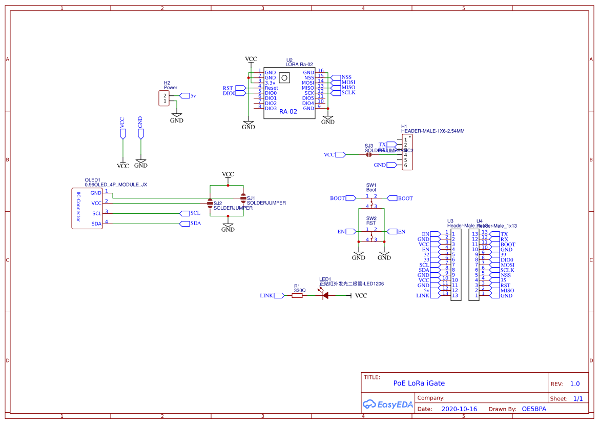 Ethernet LoRa iGate WT32-ETH - OSHWLab