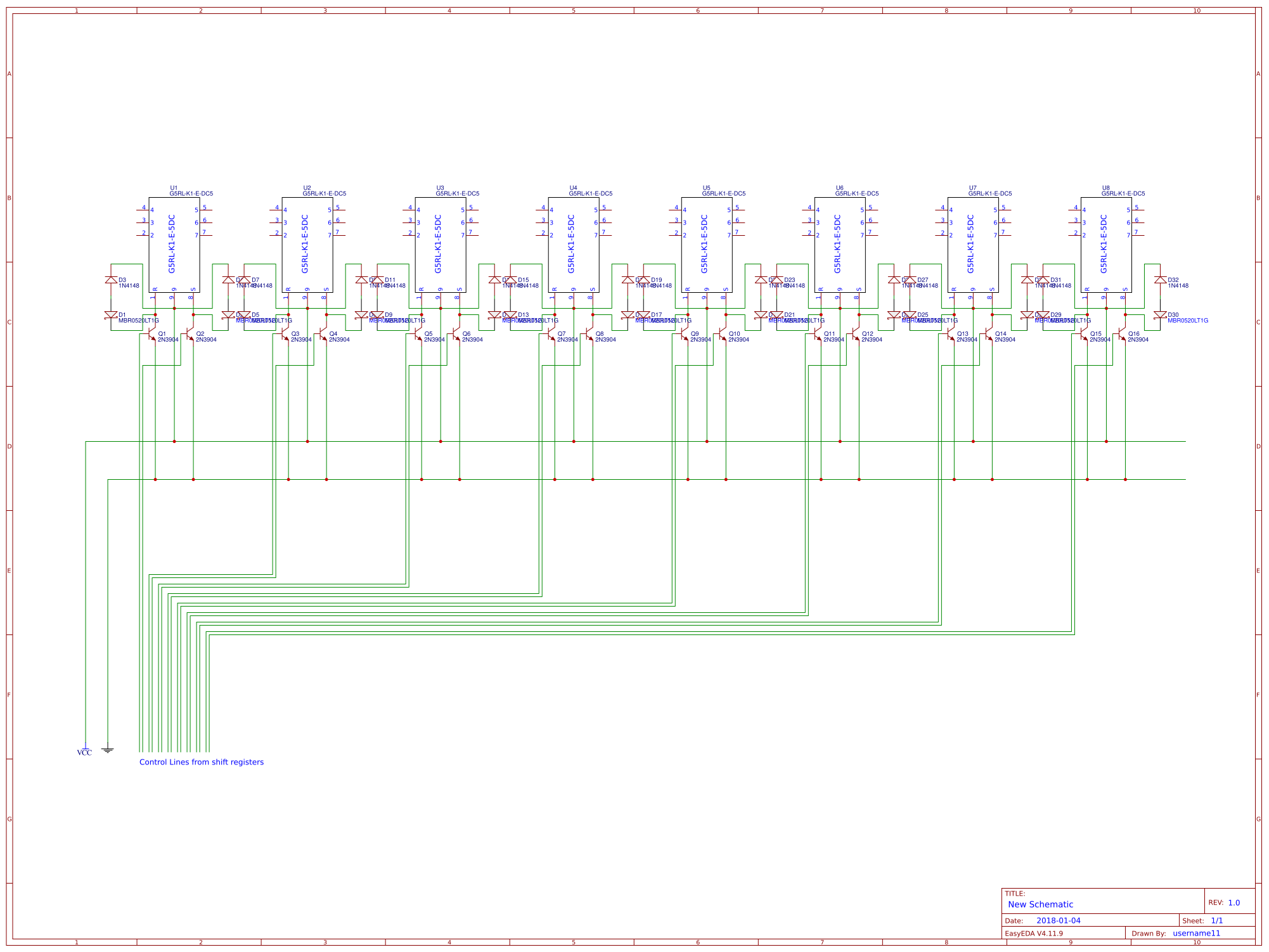 Latching relay board - EasyEDA open source hardware lab