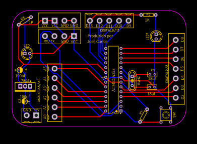 PCB Arduino - EasyEDA open source hardware lab
