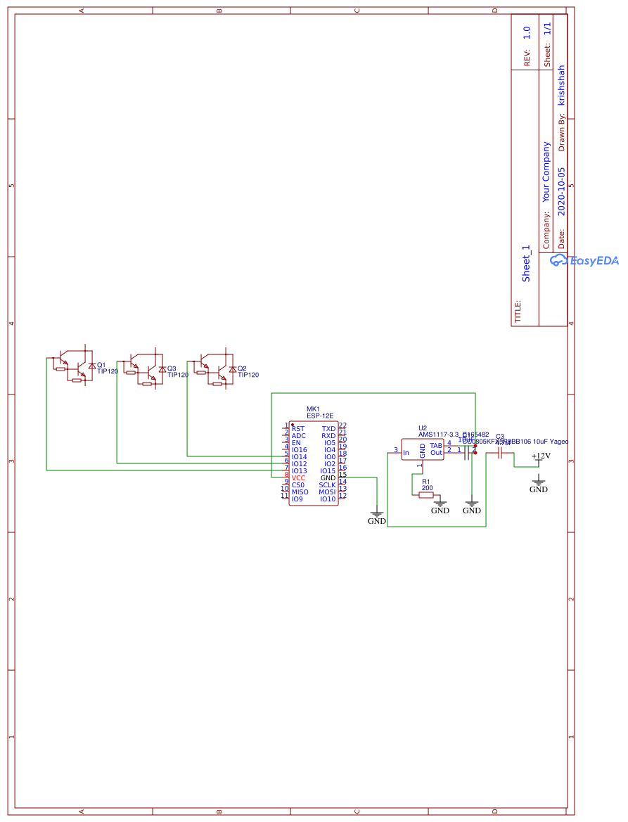 RGB Wireless LED - EasyEDA open source hardware lab