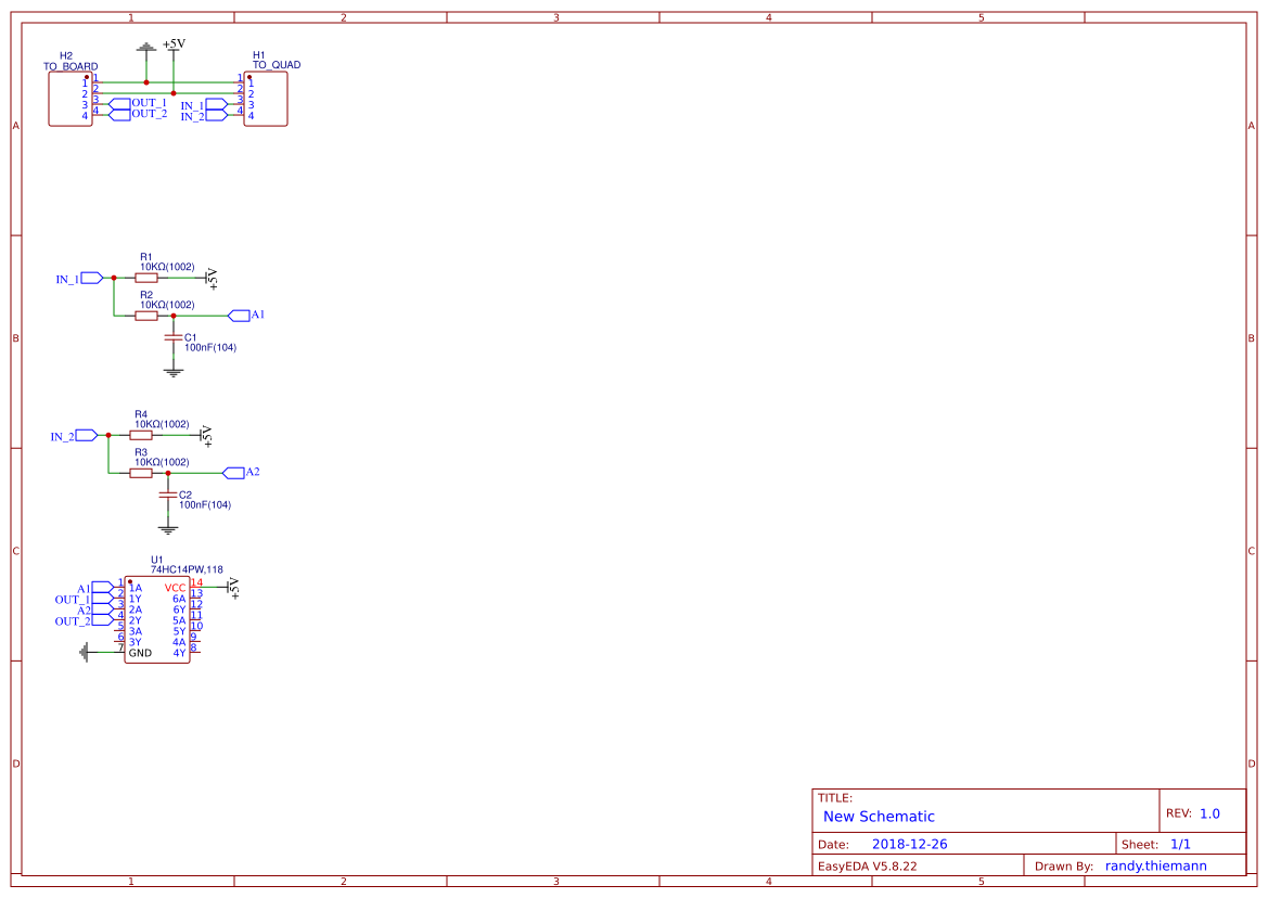 Quadrature Debouncer - EasyEDA open source hardware lab