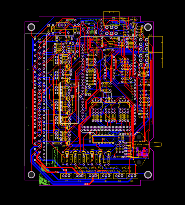 Speeduino PCB for ms40 rev2.2.4 - OSHWLab