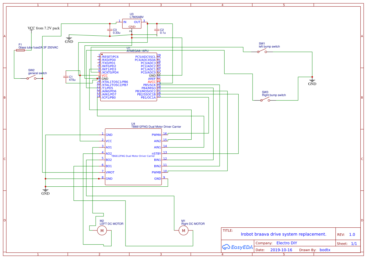 Sweeper robot - EasyEDA open source hardware lab