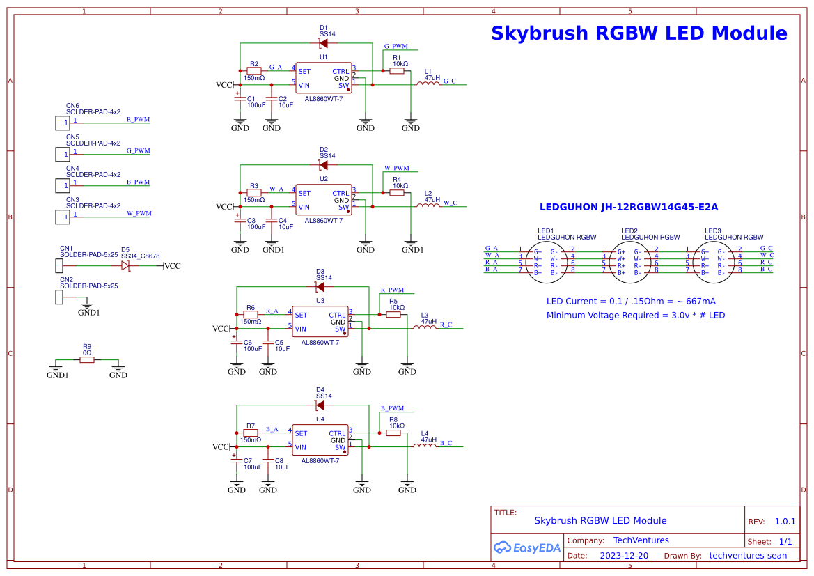 Skybrush RGBW LED Module - OSHWLab