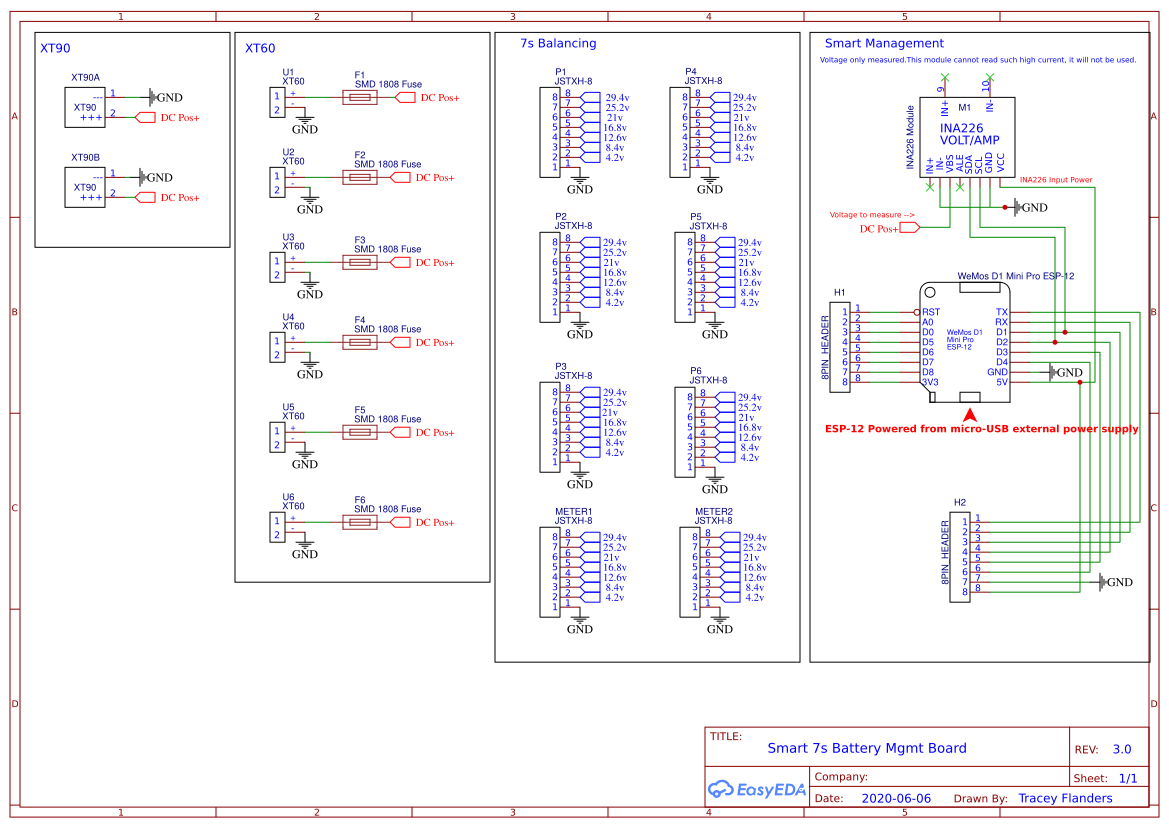 Smart 7s Battery Mgmt Board - OSHWLab