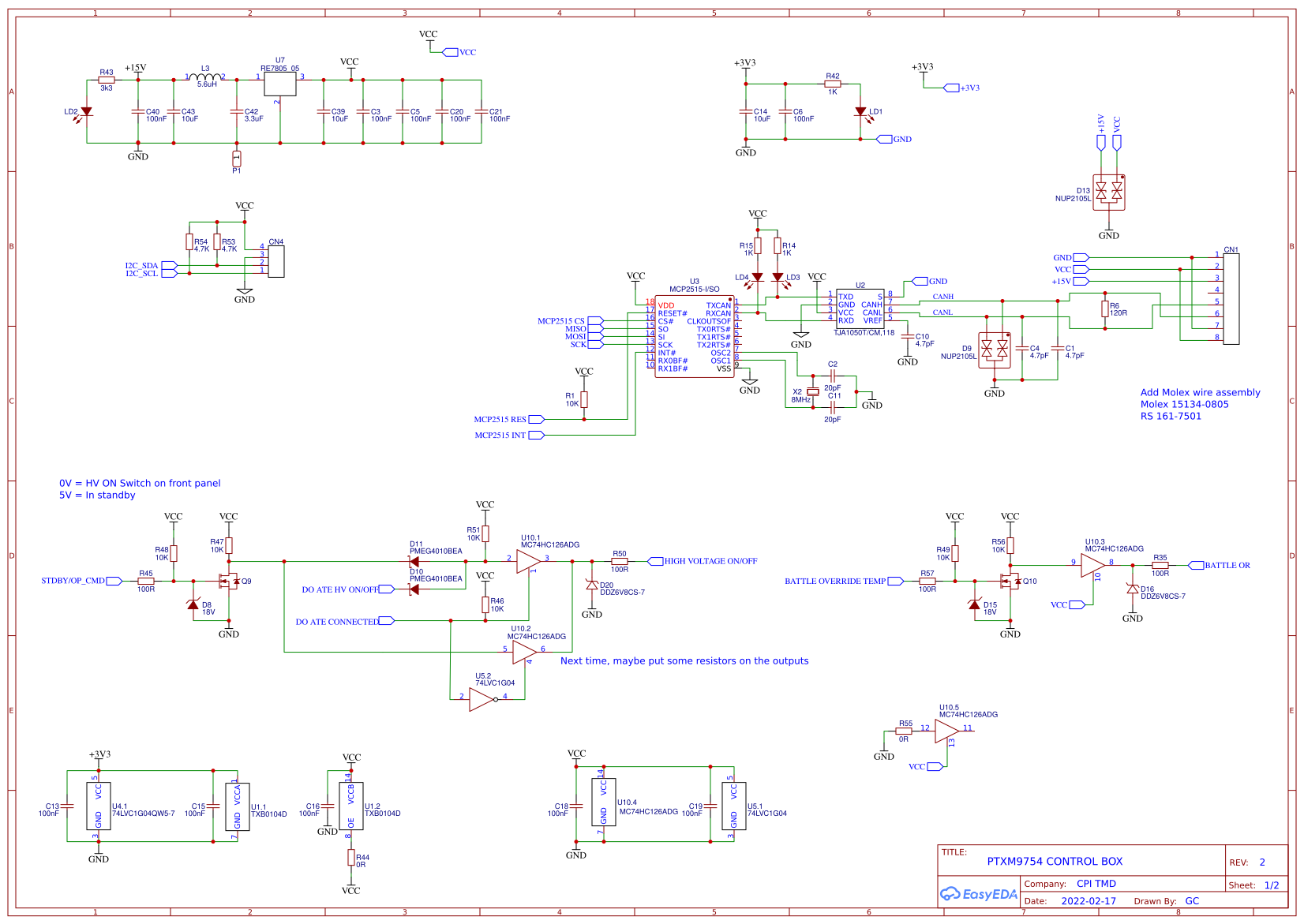 PTXM9754 Control BoxV2 - EasyEDA open source hardware lab