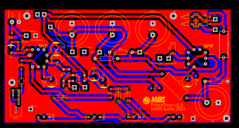 TUBE AMP 6N2 6P1 - PrinceTown DC Filaments - EasyEDA open source ...