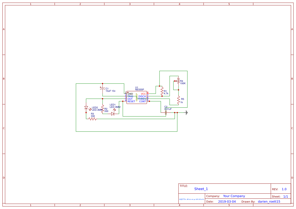 dual led flasher - Platform for creating and sharing projects - OSHWLab