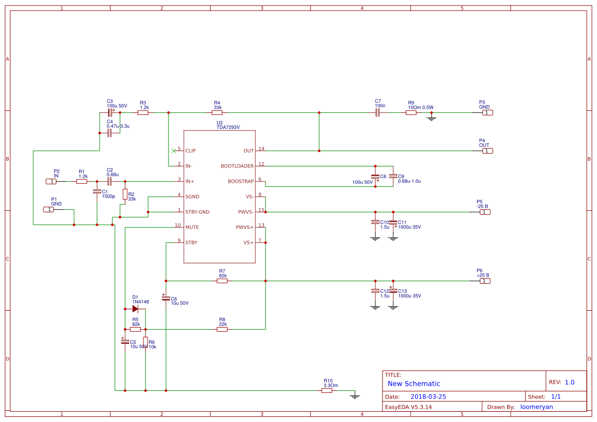 TDA7293 HI-FI Ampfiler - OSHWLab