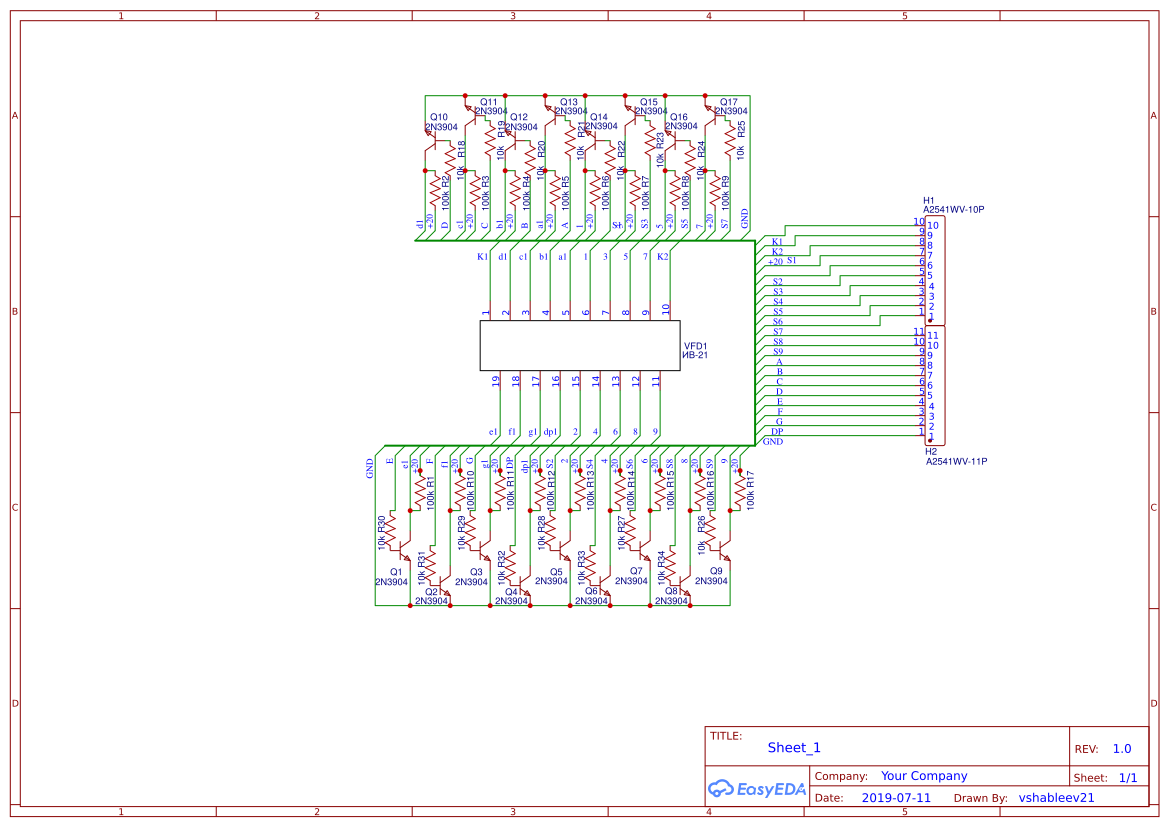 Uprovlenie IV-21 - EasyEDA open source hardware lab
