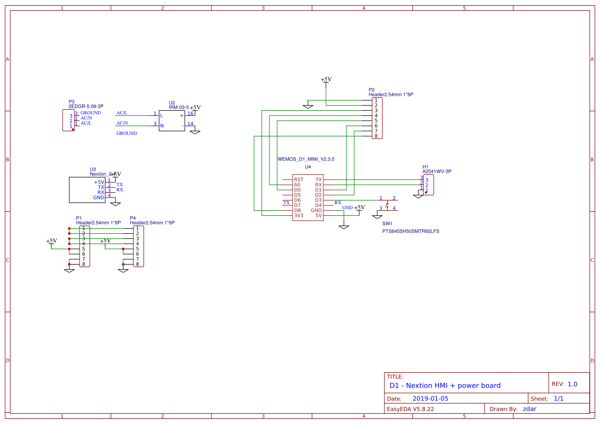 D1 power board (HA Switch Plate) copy - EasyEDA open source hardware lab