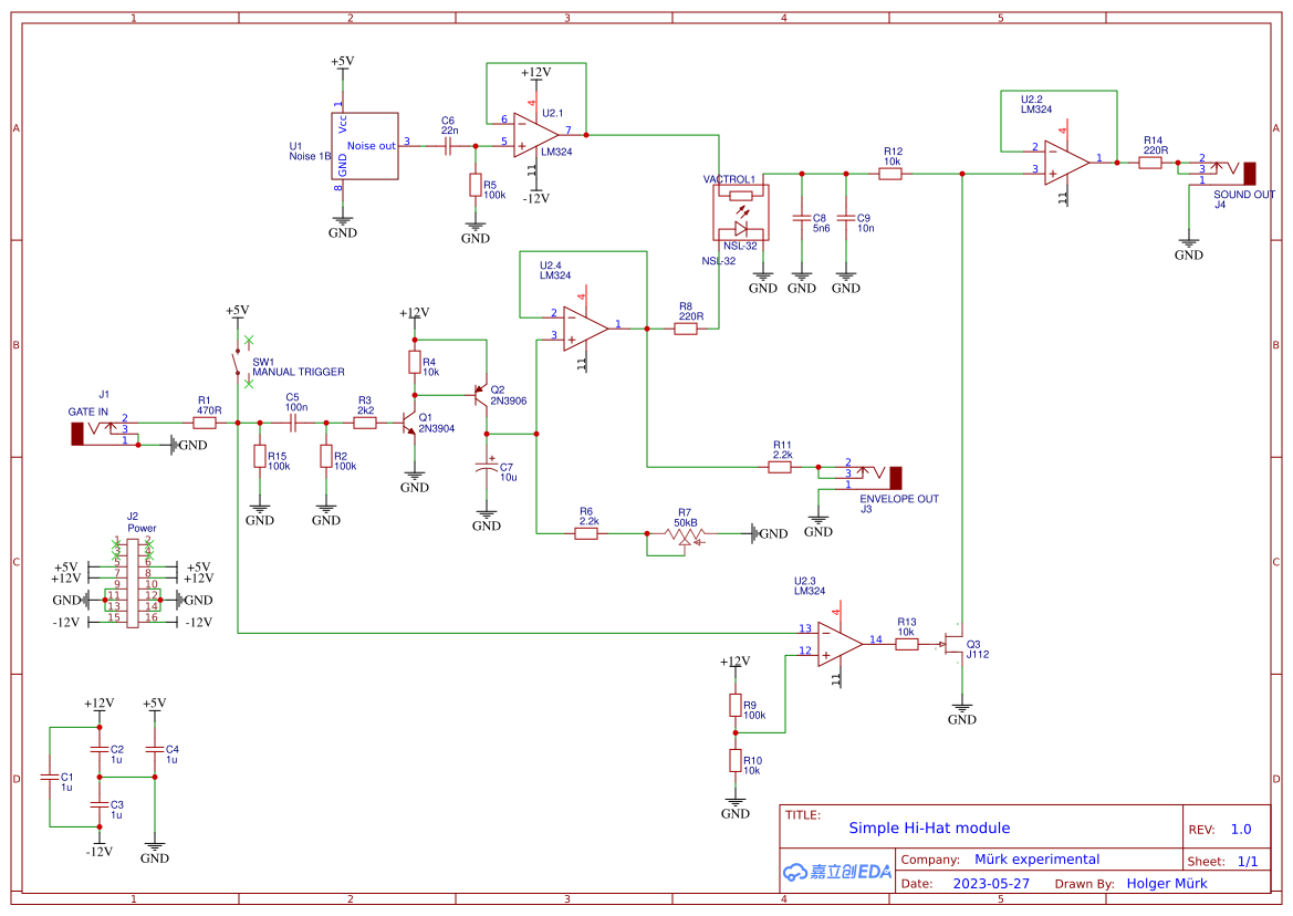 Crispy Ice Cream Hihat module - EasyEDA open source hardware lab