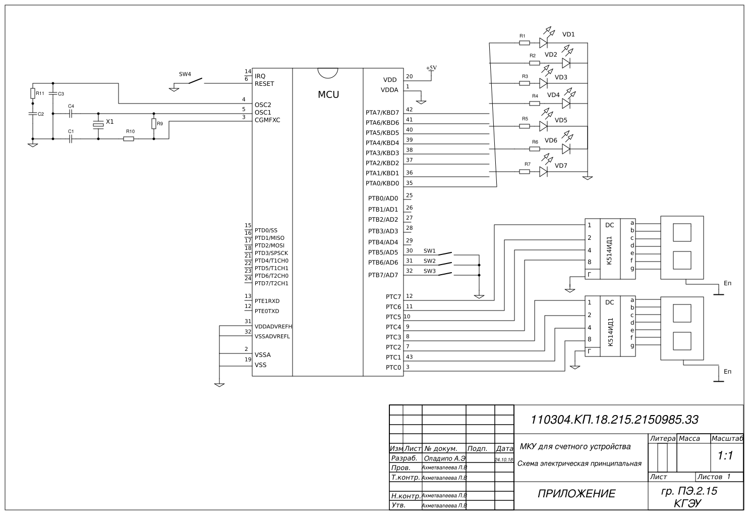 Slim MicroController - EasyEDA open source hardware lab
