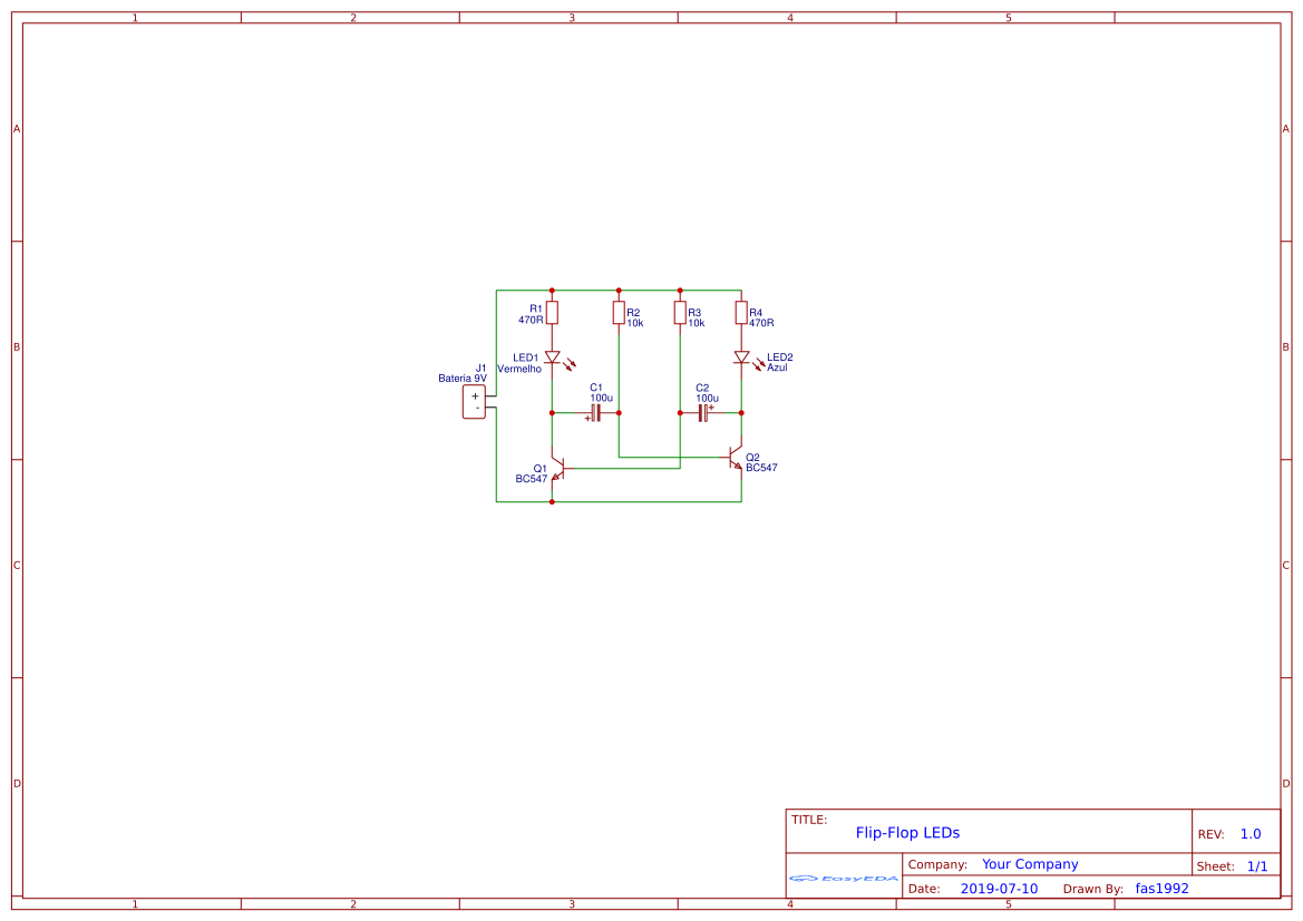 Flip-Flop LEDs - Platform for creating and sharing projects - OSHWLab