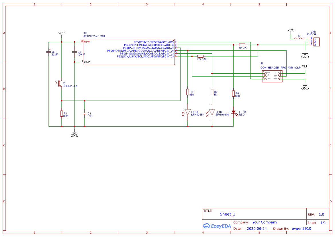 MiniLedSensor - EasyEDA open source hardware lab