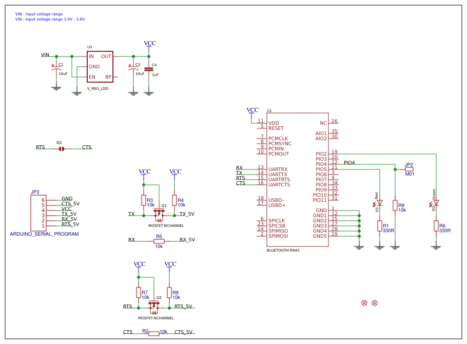SparkFun Bluetooth Mate Silver - EasyEDA open source hardware lab