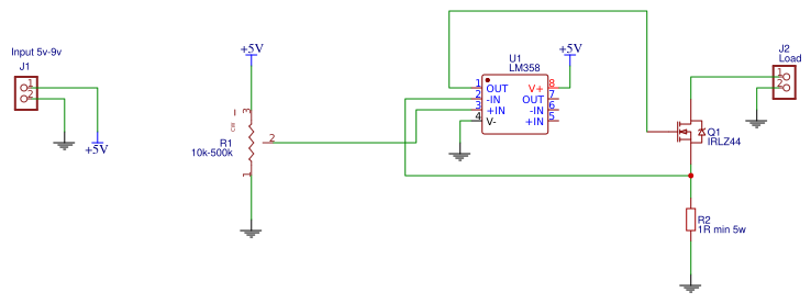 DIY constant current load - EasyEDA open source hardware lab