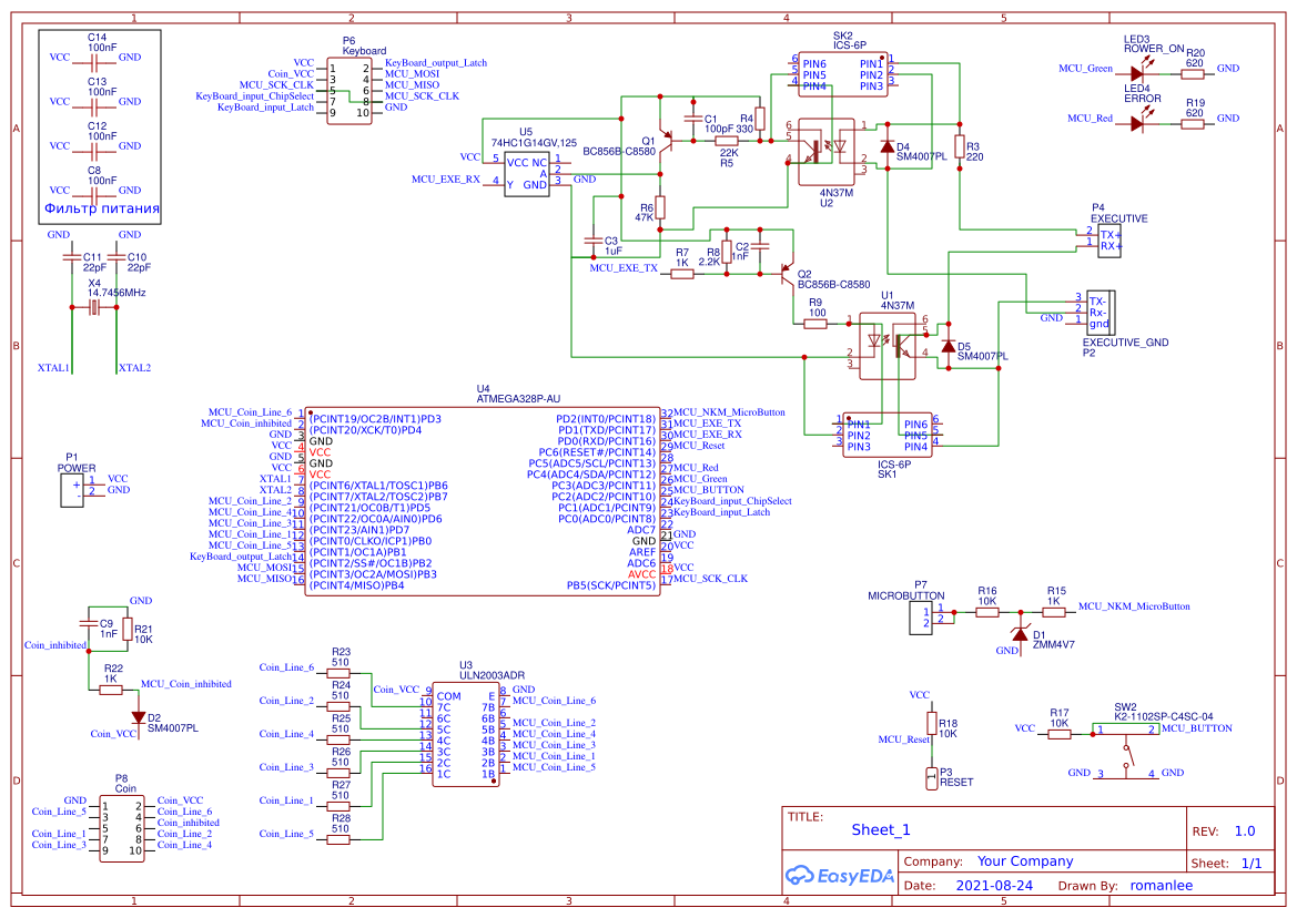NKM control - EasyEDA open source hardware lab