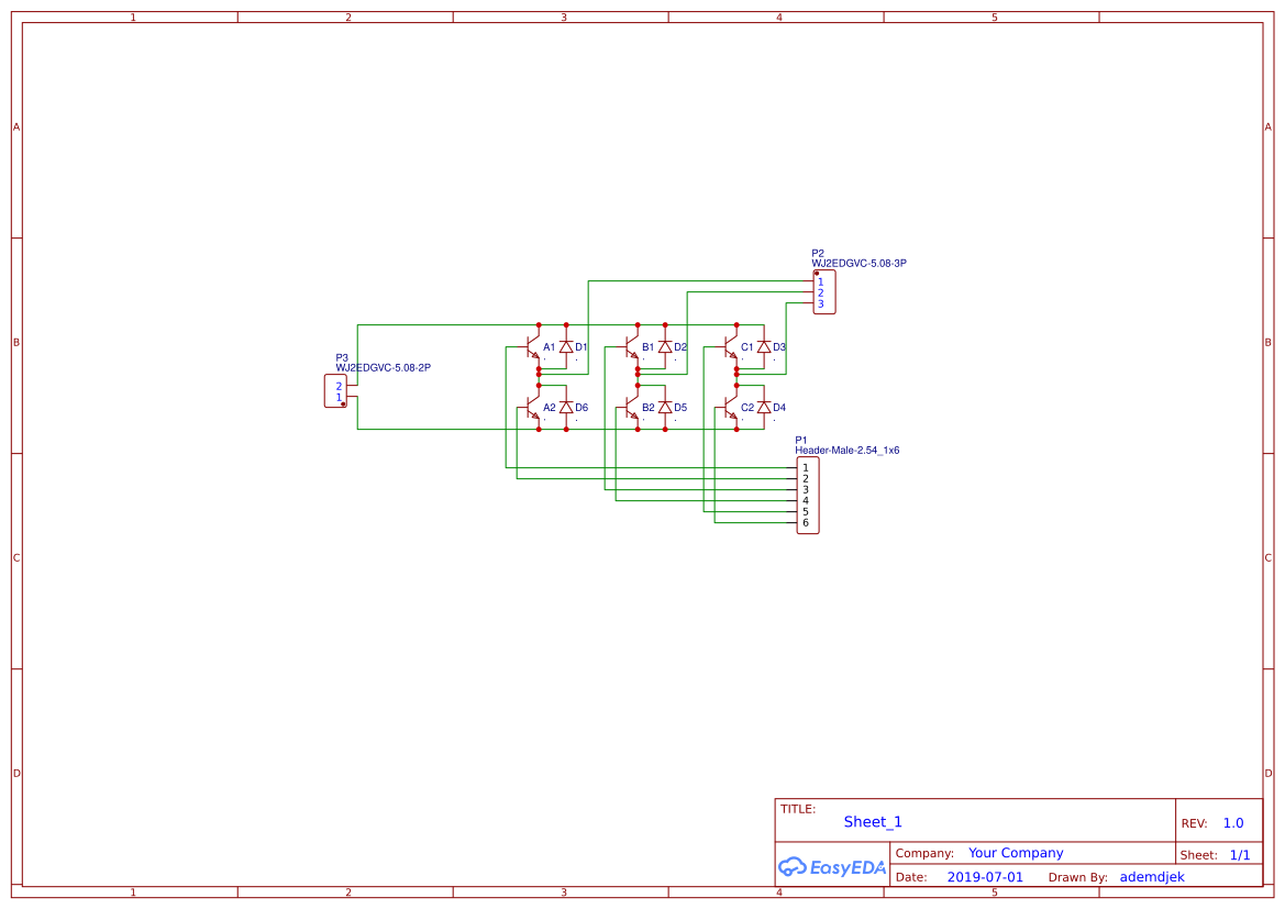 3 phase h bridge - OSHWLab
