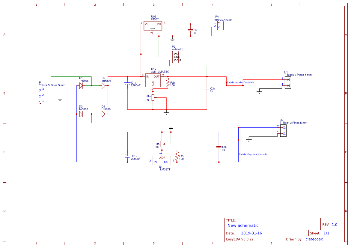 Fuente Variable 2019 - EasyEDA open source hardware lab