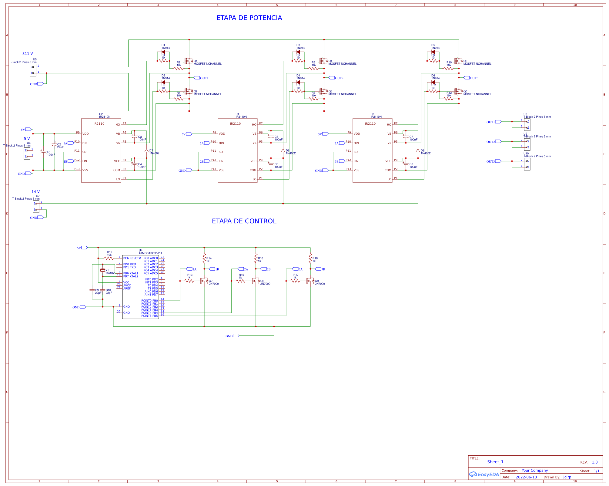 IEE219 Proyecto Electrónico 1 - Inversor trifásico - Platform for creating and sharing projects ...