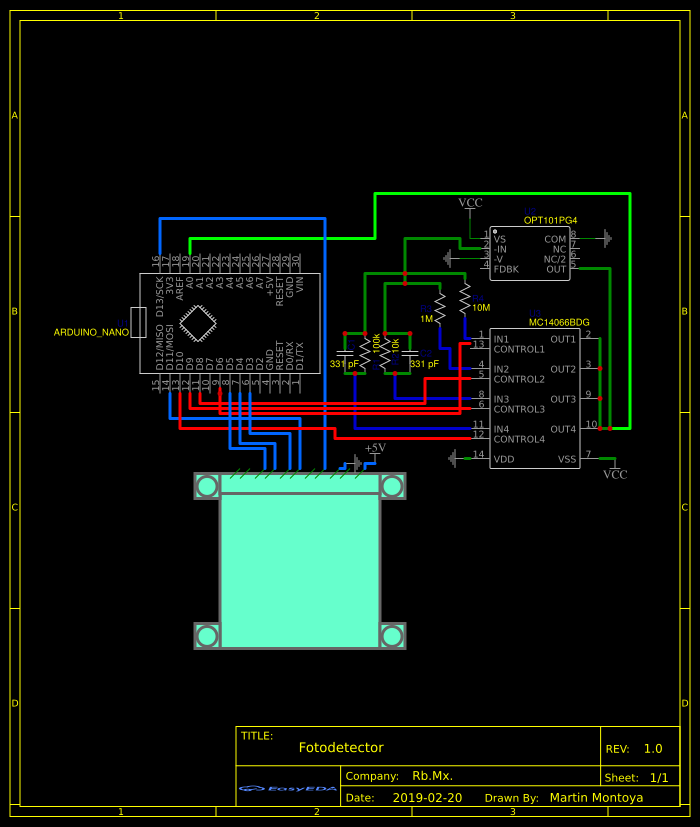 Fotodetector - EasyEDA open source hardware lab