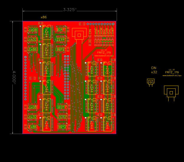 Homemade CPU LU - EasyEDA open source hardware lab
