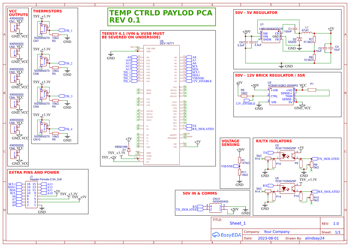 Temp-Controlled Payload - EasyEDA open source hardware lab
