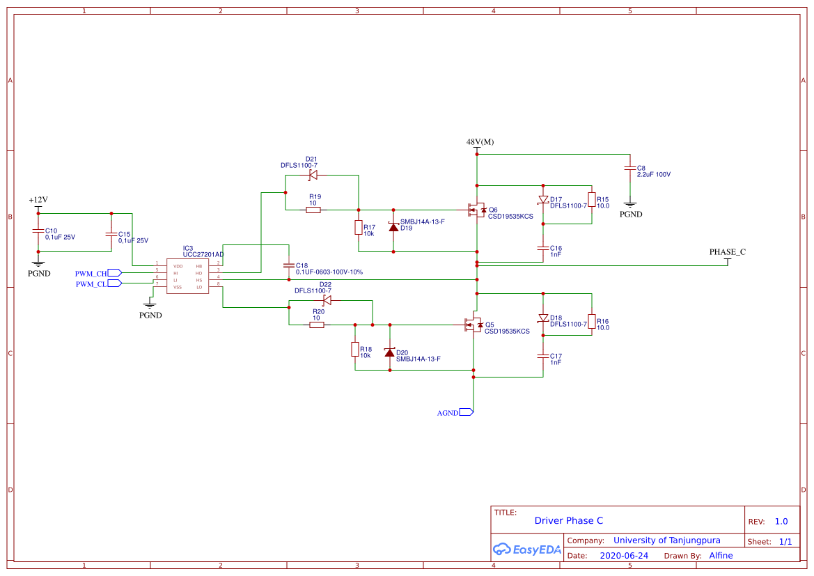 Driver BLDC Motor - EasyEDA open source hardware lab