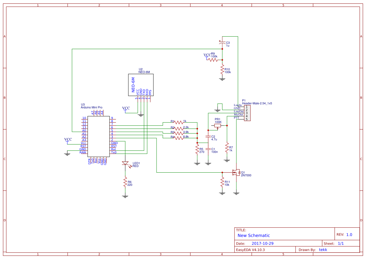 APRS Tracker - EasyEDA
